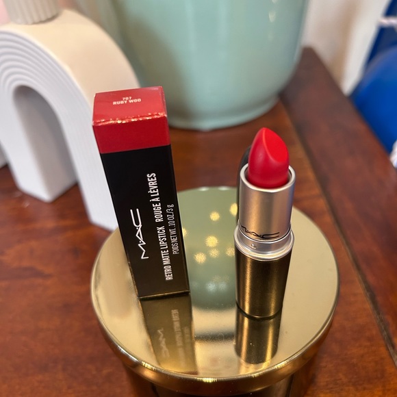 MAC Cosmetics | Makeup | Red Mac Lipstick Ruby Woo | Poshmark